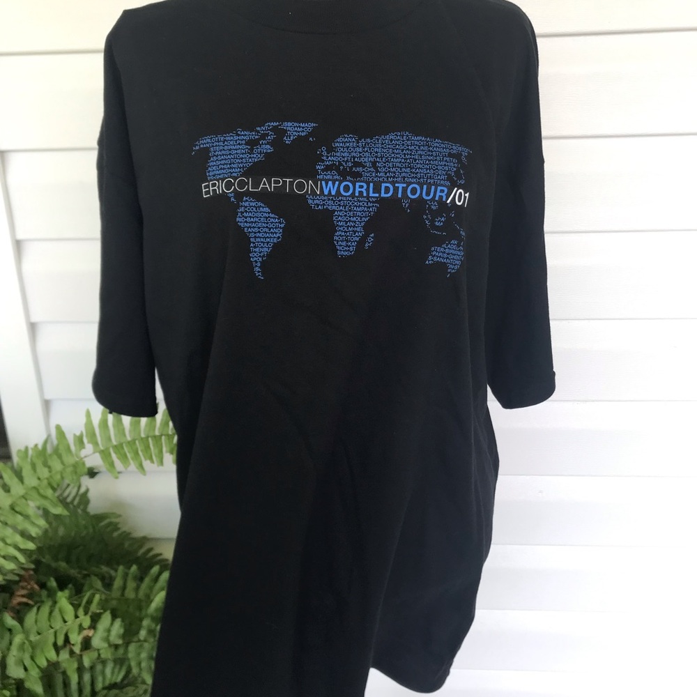 Combo - Eric Clapton World Tour 01 Crew Shirt And Aut… - Gem